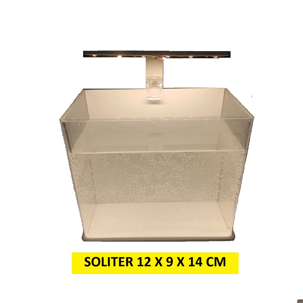 Jual AKRILIK SOLITER UKURAN P.12 x L.9 x T.14 CM AQUARIUM MINI SOLITER ...
