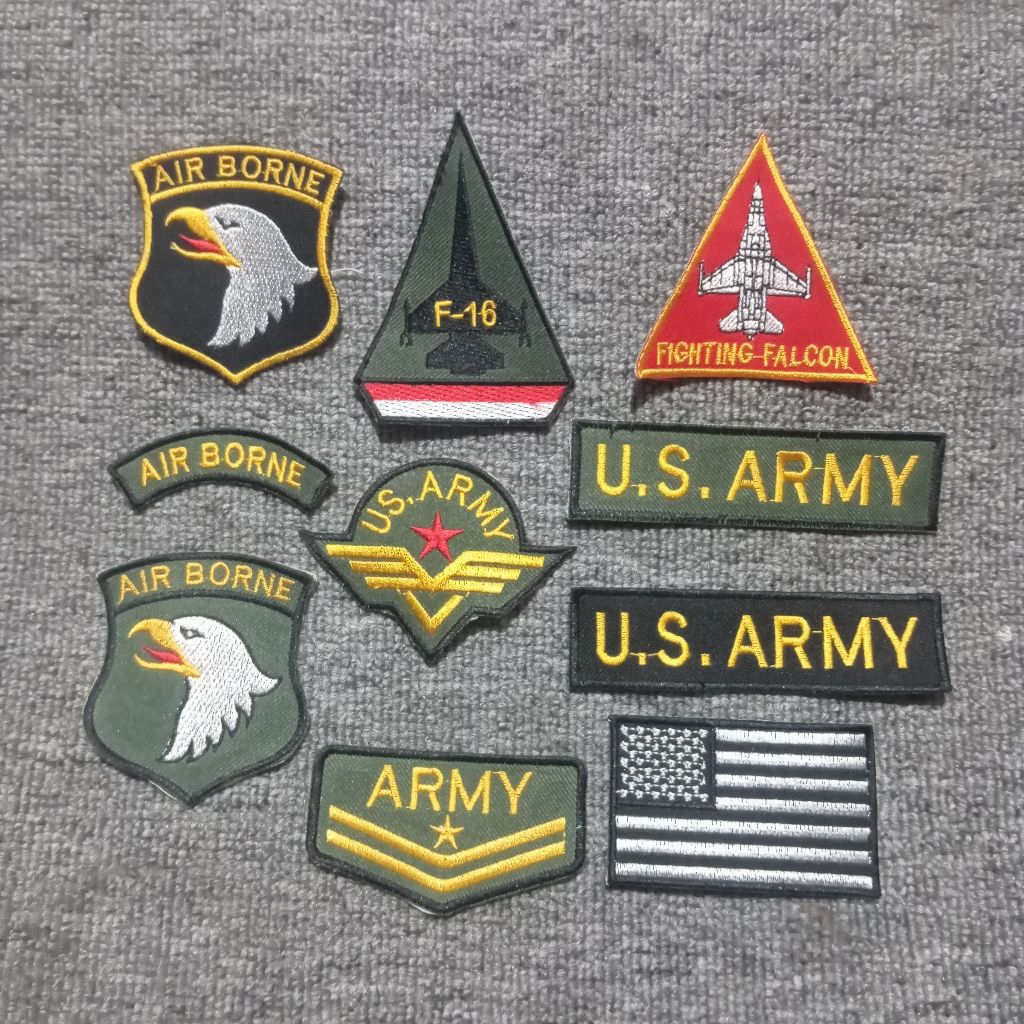Jual LOGO BORDIR ARMY, US ARMY, AIR BORNE | Shopee Indonesia