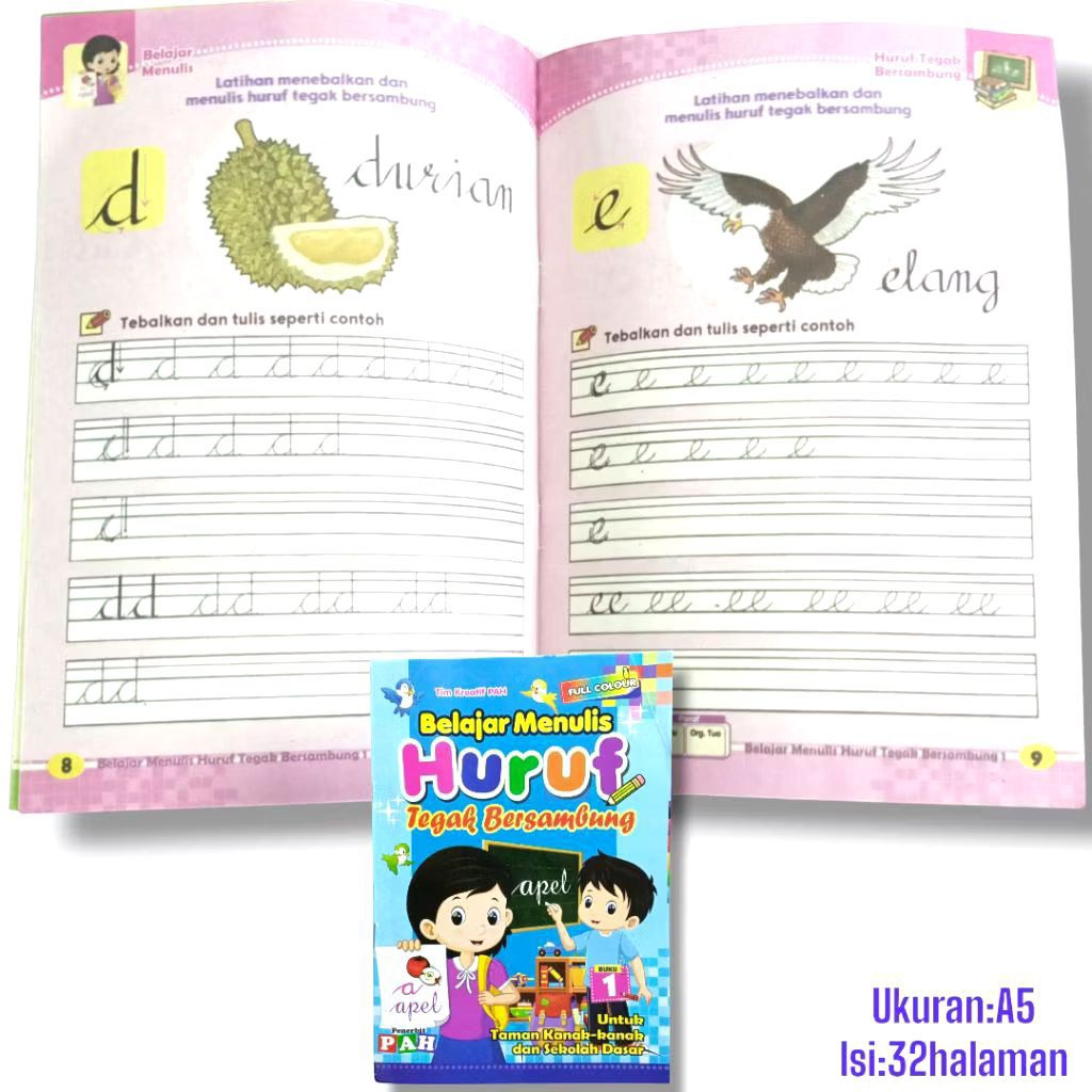 Jual Paket Buku Tegak Bersambung seri 1 dan 2 (2pcs) / Paket Tulis ...