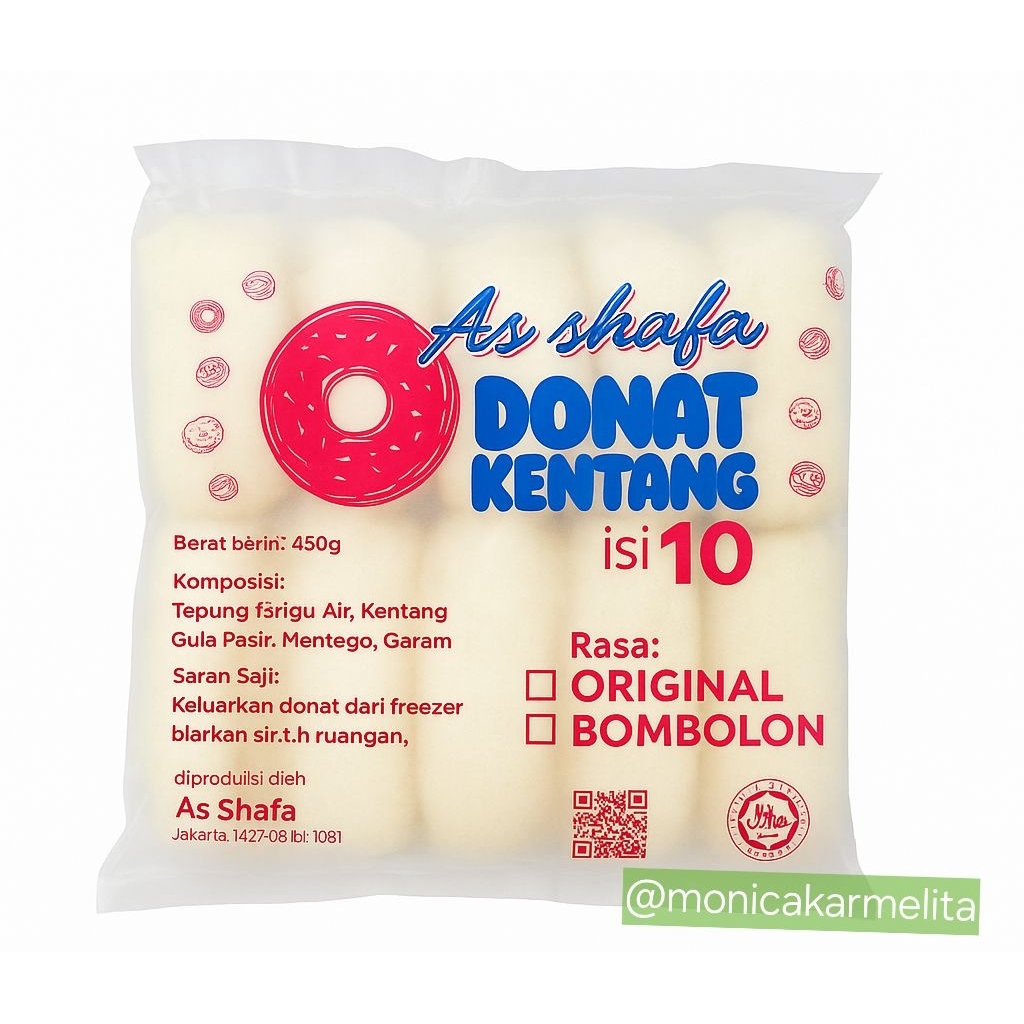 Jual Donat Kentang Isi 10 | Frozen Lembut & Empuk | Tahan Lama Halal ...