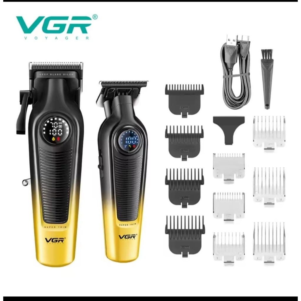 Jual vgr terbaru paket barber mesin cukur komplit vgr v-196 v-996 original barber profesional ...