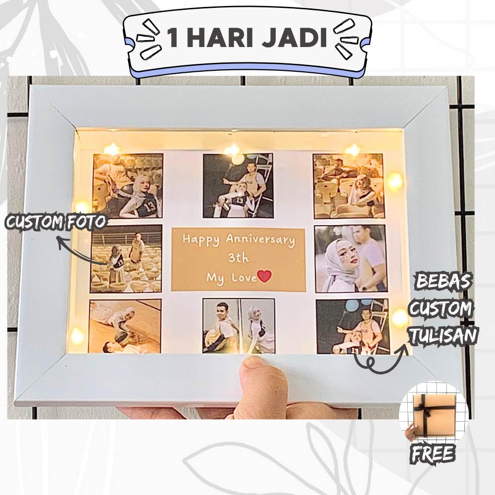 Jual Kado Frame Foto Polaroid dengan Lampu 3D | Kado Ulangtahun ...