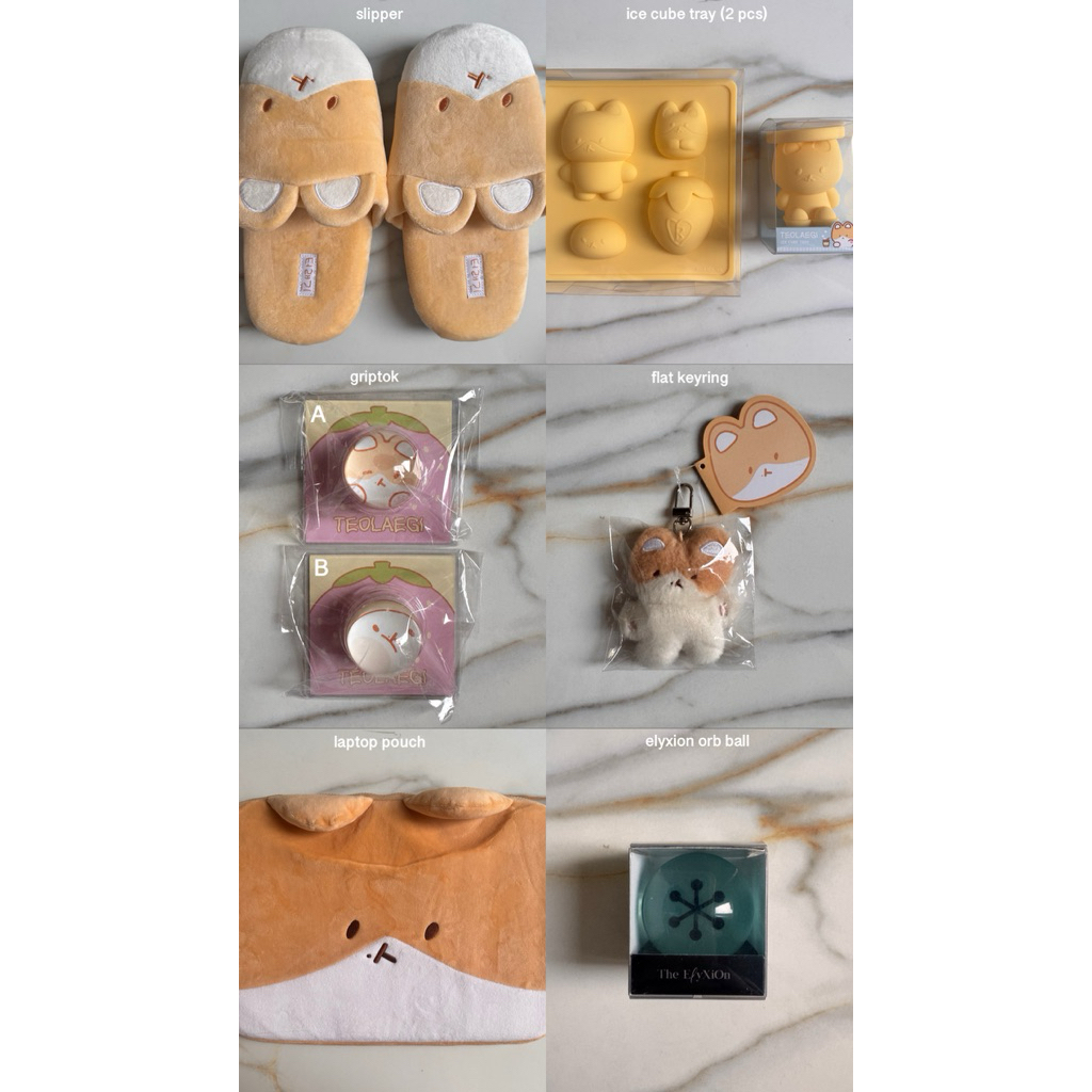 Jual [READY] OFFICIAL BAEKHYUN TEOLAEGI MERCHANDISE SLIPPER, ICE CUBE ...