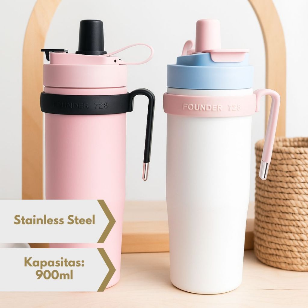 Jual Tumbler Botol Minum Anak Bahan Stainless 900ml Thermos Vacuum ...