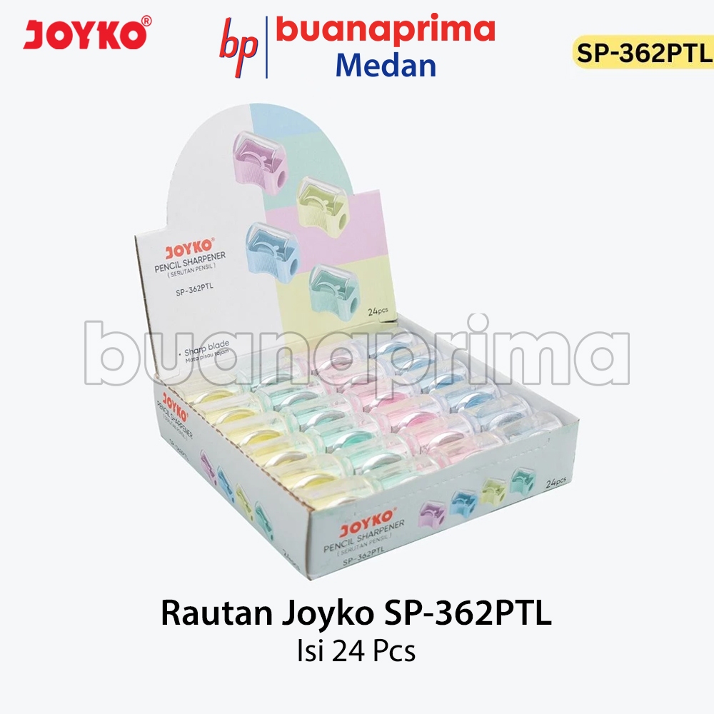 Jual Rautan JOYKO SP-362 ROTI 1 Box isi 24 pcs Sharpener Pakai Tutup ...