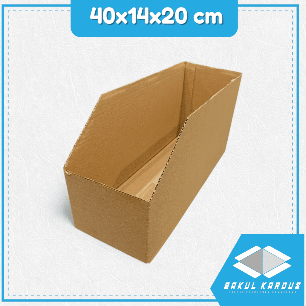 Jual kardus model bin box file ukuran 40x14x20 cm - partisi rak barang ...