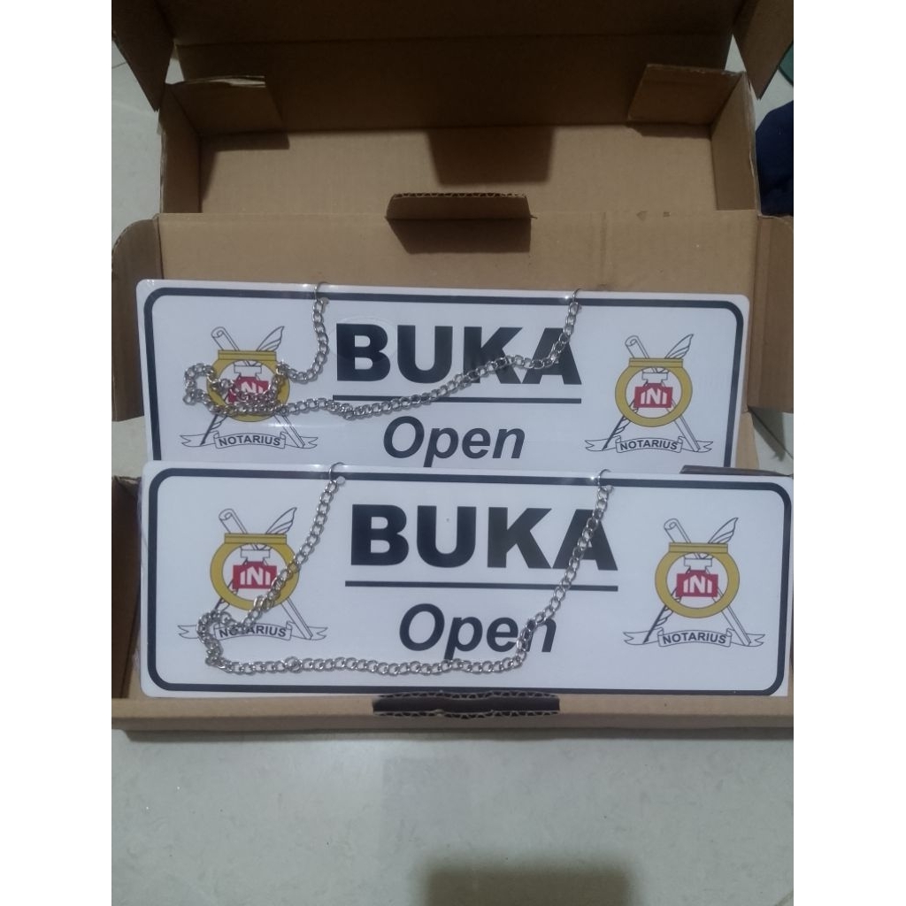 Jual Sign Board buka tutup lambang Notarius Notarius | Shopee Indonesia