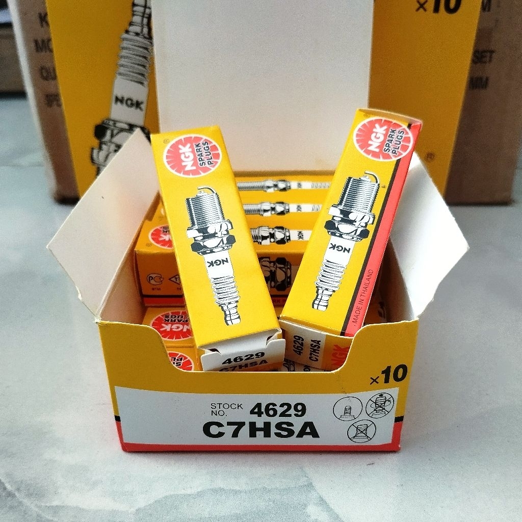 Jual (10 PCS) Busi C7HSA NGK Busi Motor Supra/Revo/Grand/Legenda/Beat ...