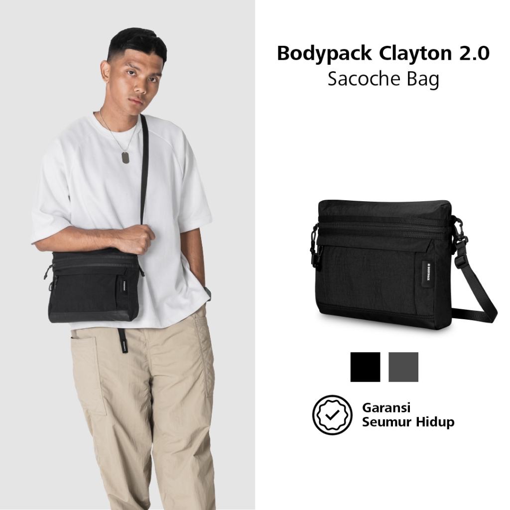 Jual Bodypack Clayton 2.0 Sacoche Bag Tas Selempang Tablet Travel ...