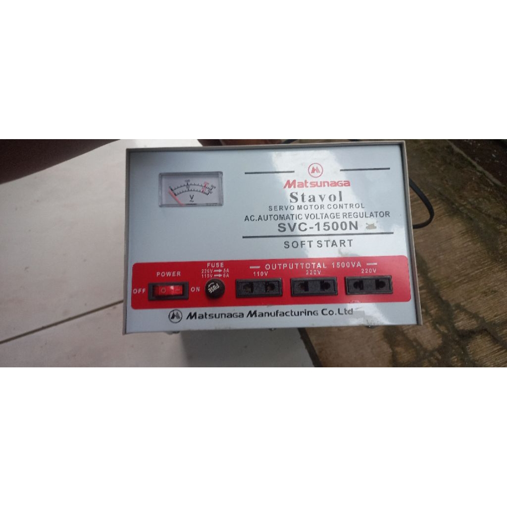 Jual STAVOLT SVC 1500W MATSUNAGA / STABILIZER 1500VA MTS / STAVOLT 1500 ...