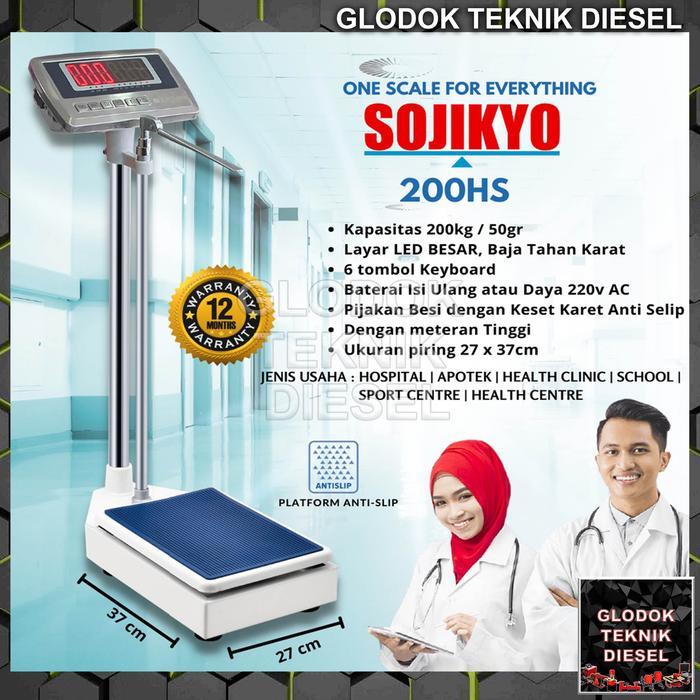Jual Timbangan Tinggi Badan Rumah Sakit Sojikyo HS 200 ORIGINAL ...