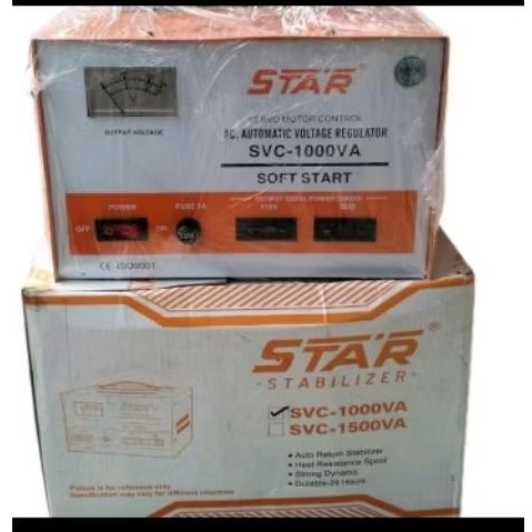 Jual Firman star stabilizer listrik SVC-1000VA 220V/110V soft start ...