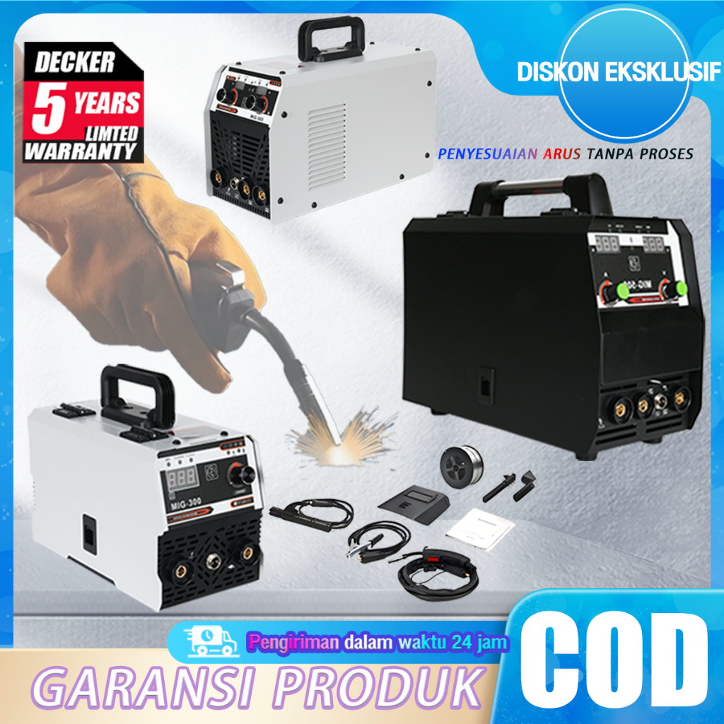 Jual DECKER Mesin Las mig Listrik trafo las welding inverter Las Tanpa ...