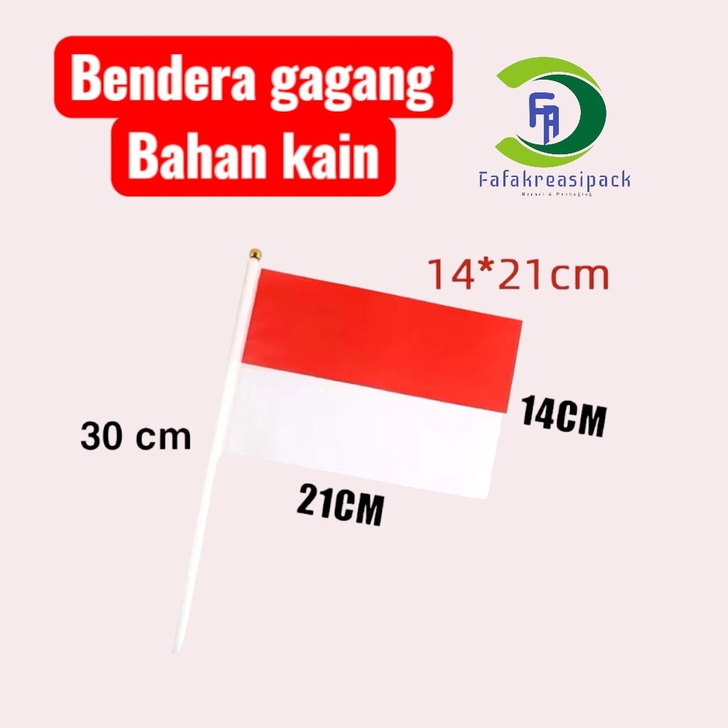 Jual bendera gagang bahan kain / bendera stik | Shopee Indonesia
