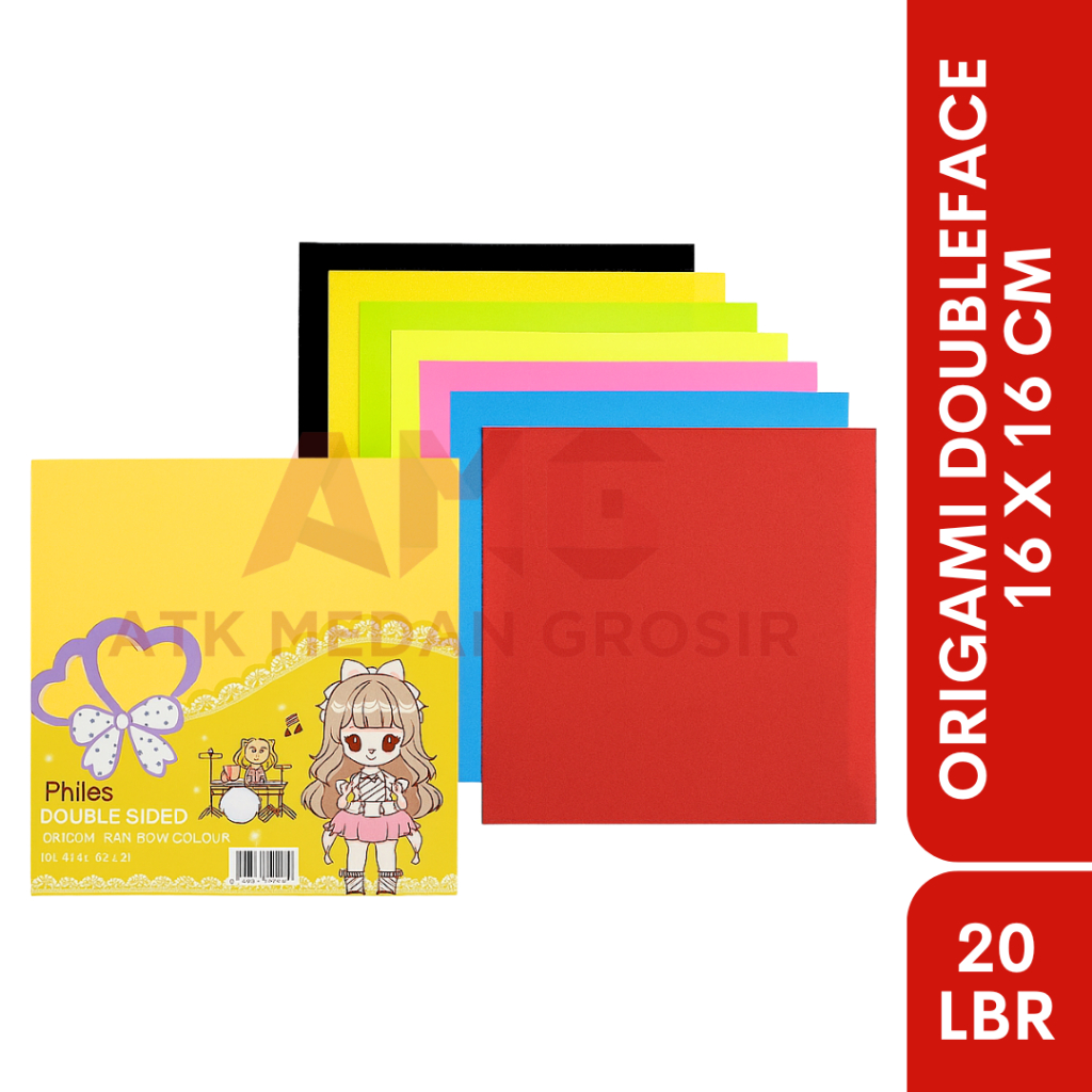 Jual ORIGAMI DOUBLEFACE (TIMBAL BALIK) UK 16 X16 | Shopee Indonesia