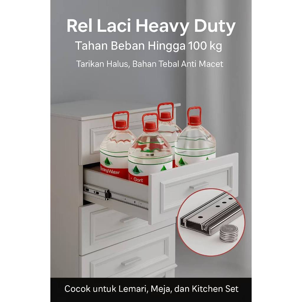 Jual Rel Laci Sliding / Buffer Damper – Heavy Duty – 40 cm & 56 cm ...