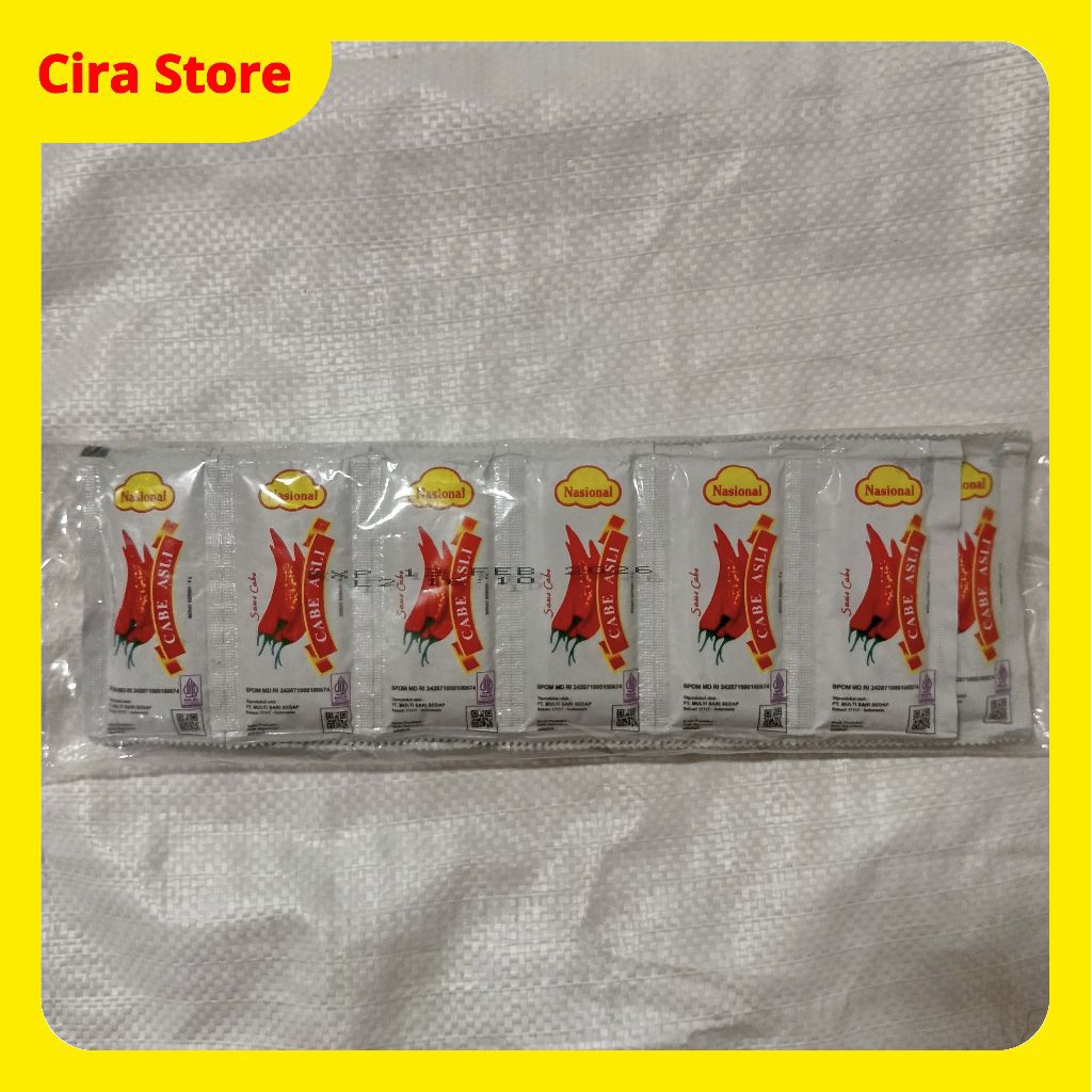 Jual Saos Cabe Nasional Saset 1 Pack | Shopee Indonesia