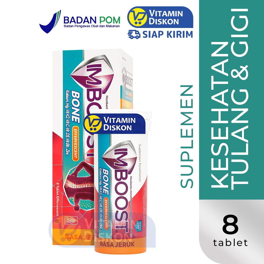 Jual IMBOOST BONE EFFERVESCENT ORANGE - ISI 8 TABLET | Suplemen Tulang ...