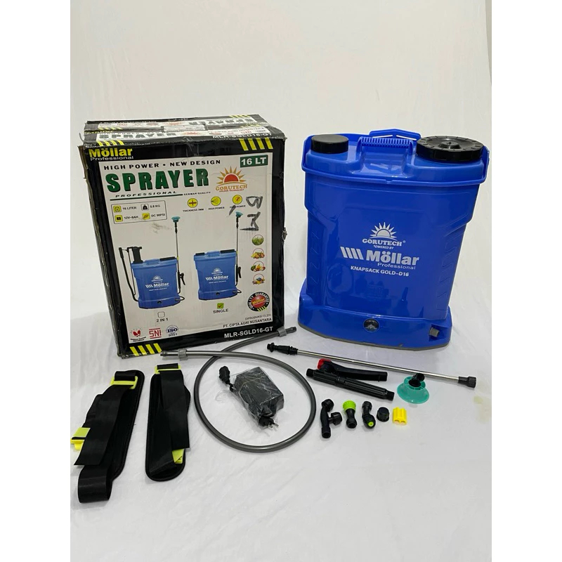 Jual Mesin Semprotan Hama 2 in 1 Elektrik Manual MOLLAR 16 Liter ...