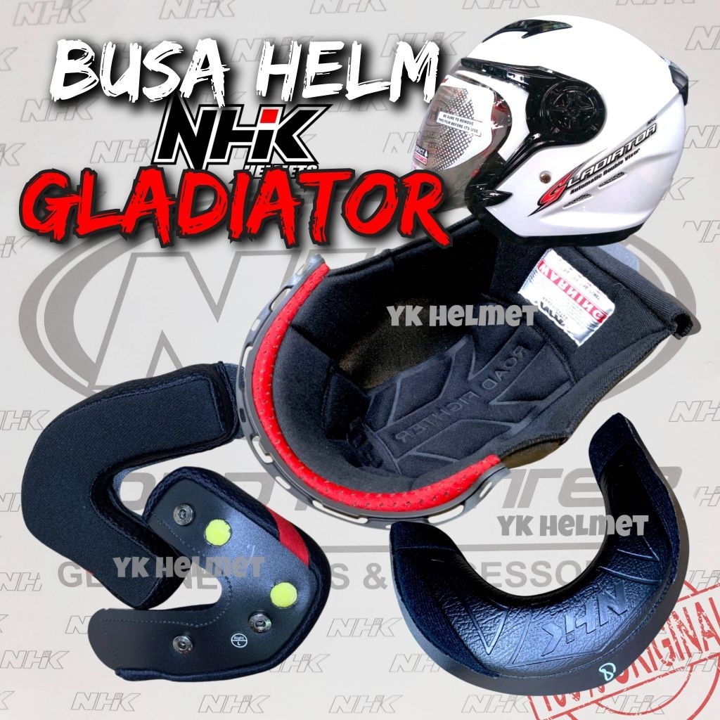 Jual [ 100% oroginal ] NHK GLADIATOR - Busa helm NHK Gladiator pull set ...