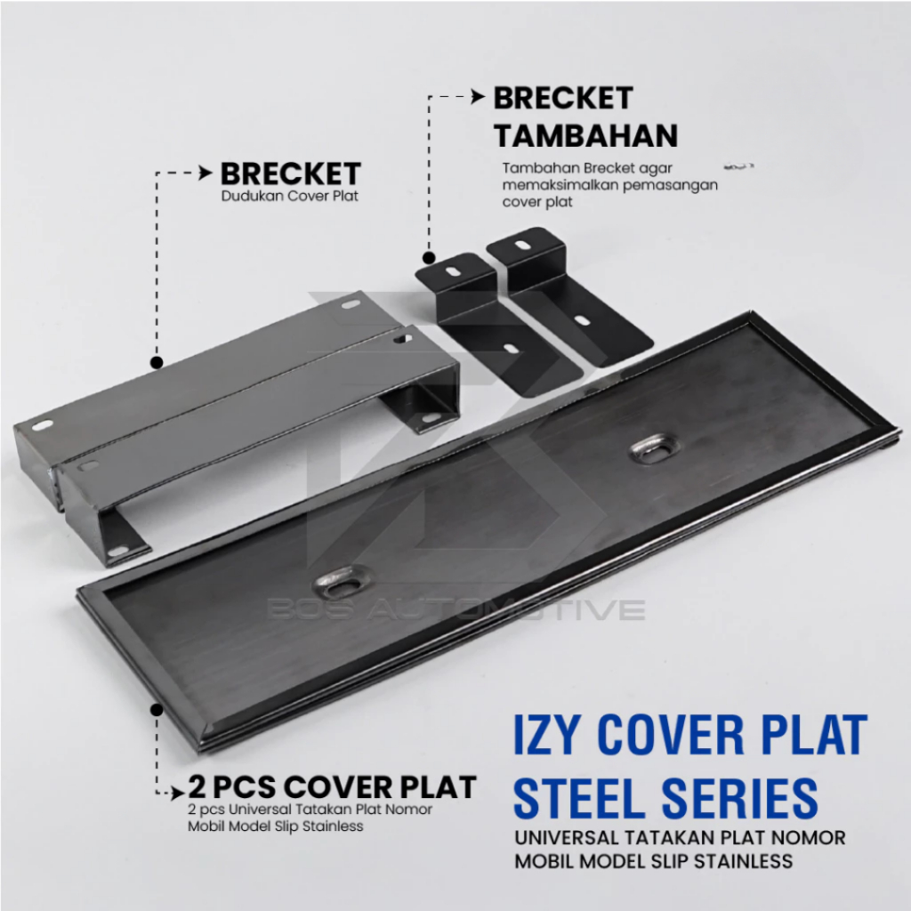 Jual Plat IZY Tatakan Plat Nomor Mobil Model Dinas Pejabat Slip On Besi ...