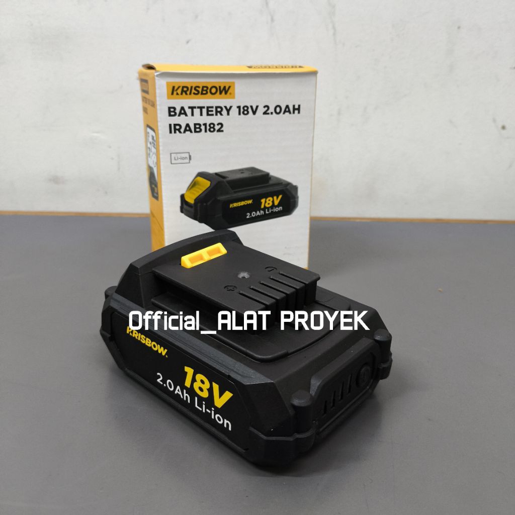 Jual BATTERY PACK KRISBOW 18V 2AH F/10085869 IRABW18 | Shopee Indonesia
