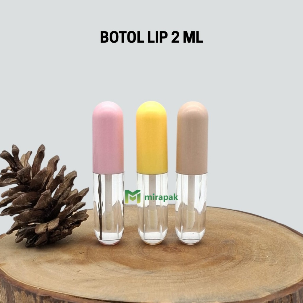 Jual BOTOL LIPGLOSS 2ML BENTUK KAPSUL CAP PINK / PUTIH - LGXJ4080 BULET ...