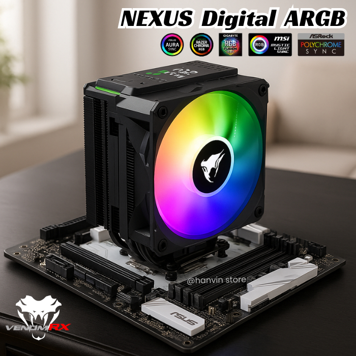Jual Nexus Digital Cpu Cooler VenomRX ARGB Sync | Shopee Indonesia