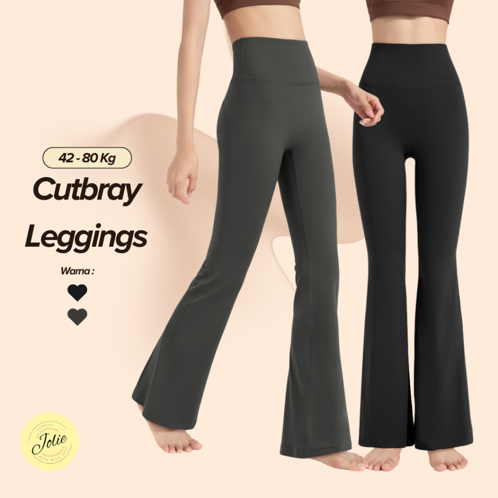 Jual JOLIE FASHION Yoga Legging Cutbray Wanita High Waist Bahan Bagus ...