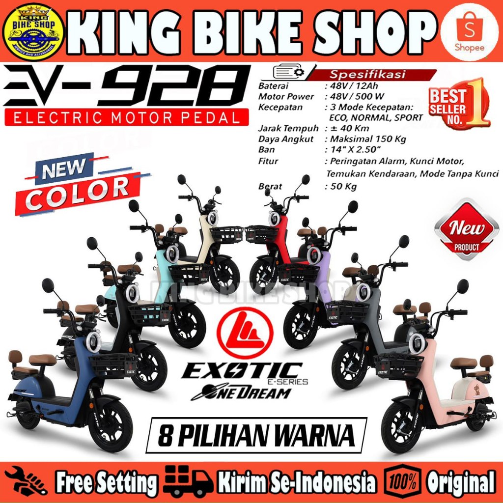 Jual Sepeda Listrik ET EV 928 BY PACIFIC 500 Watt Electric E Bike ...