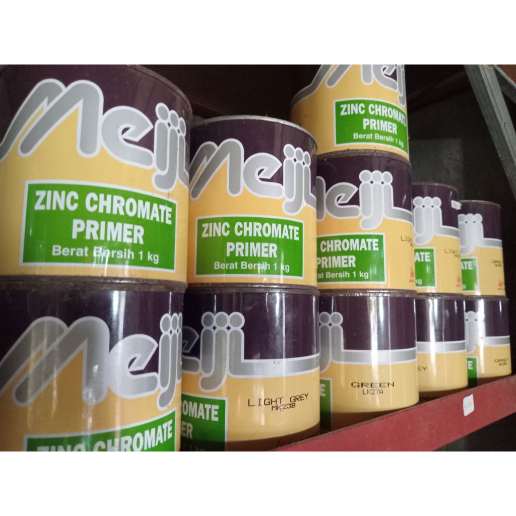 Jual Cat Dasar Meni Besi Zinc Chromate Meiji 1 Kg - Cat Meiji | Shopee ...