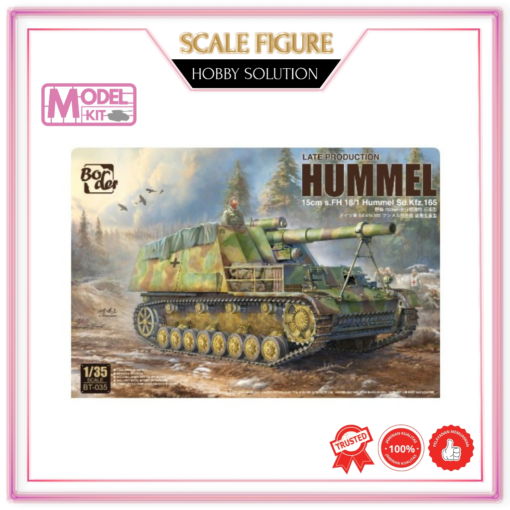 Jual 1/35 military modelkit BORDER BT-035 15cm s.FH 18/1 Hummel Sd.Kfz ...