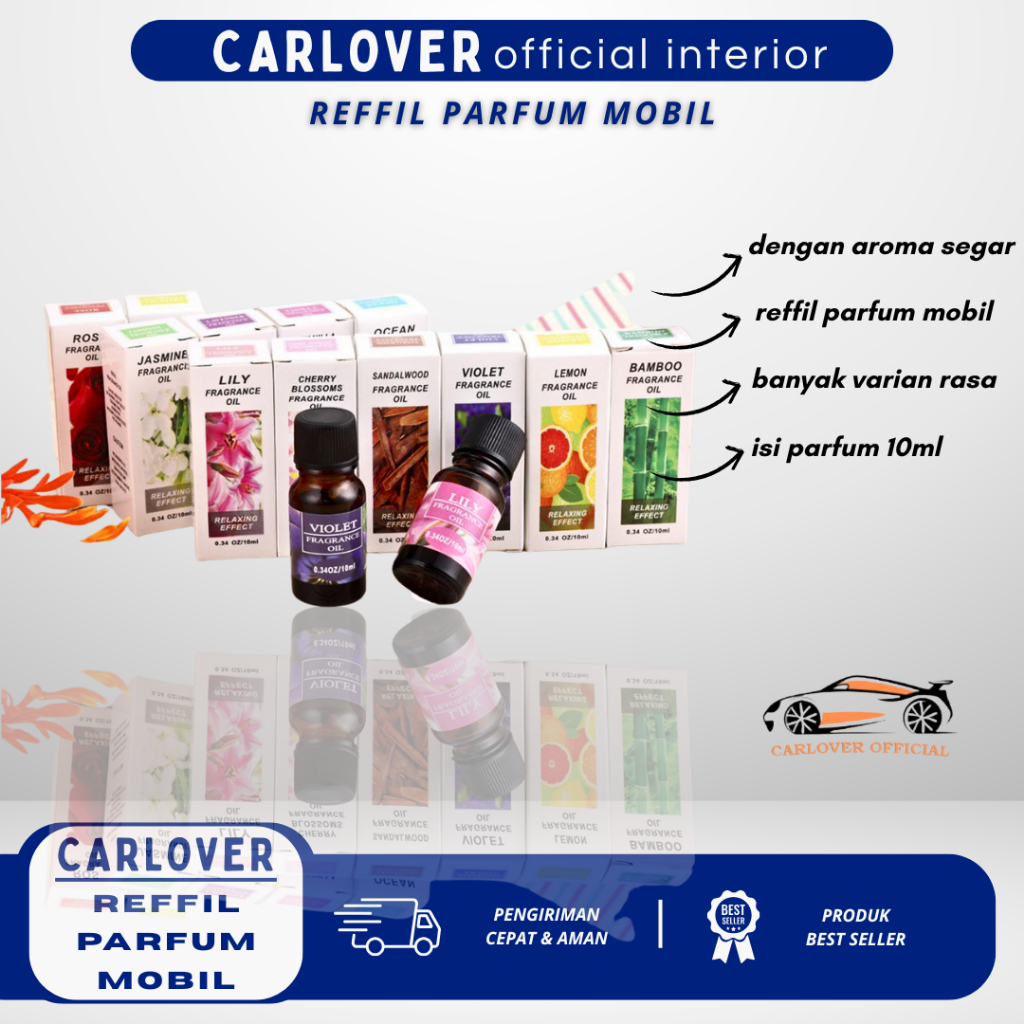 Jual Refill Isi Parfum Mobil Cair 10ML Aroma Soft Lembut Anti Pusing ...