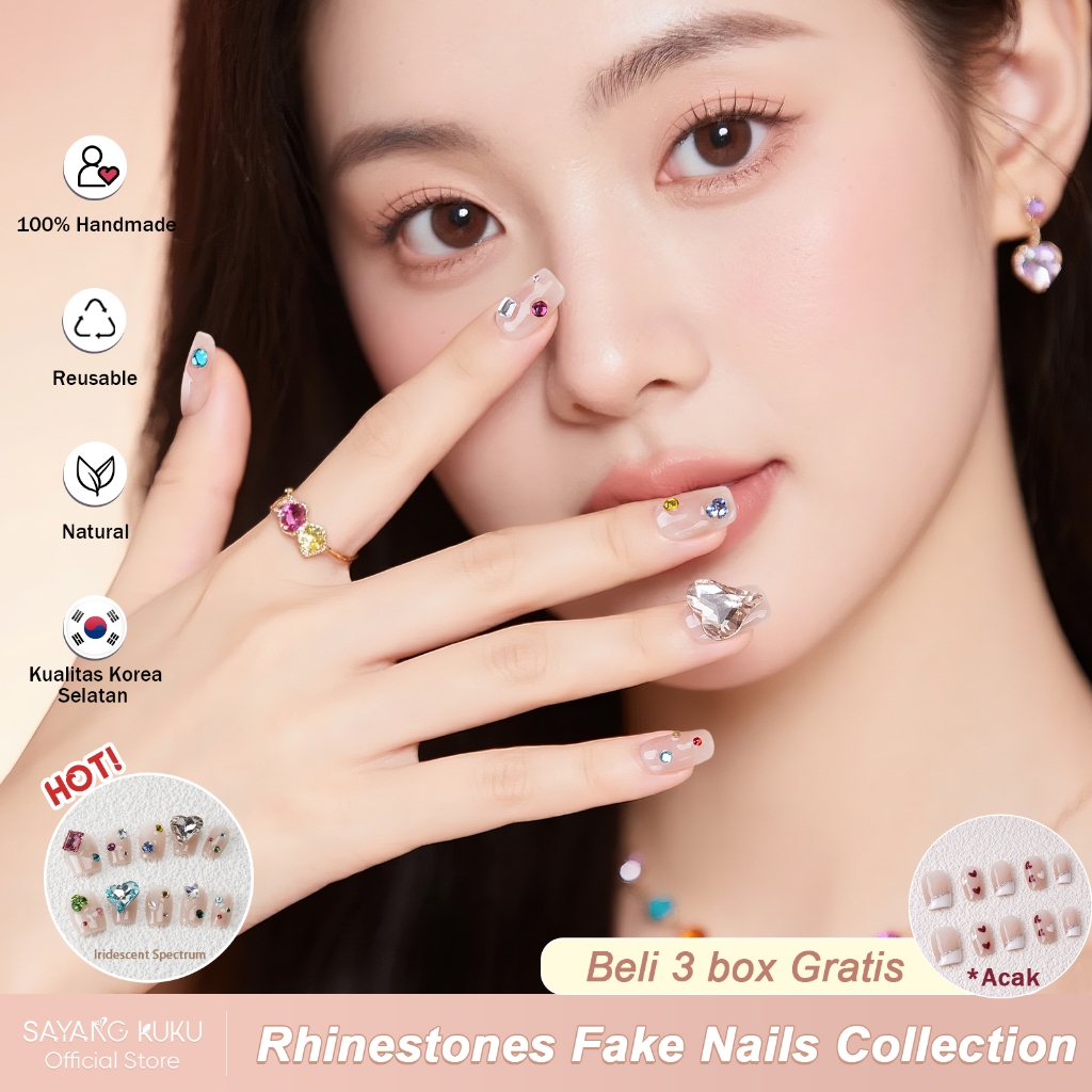 Jual [Beli 3 dapat 7] Sayang Kuku x Miniso 3D Kuku Palsu Luxurious ...