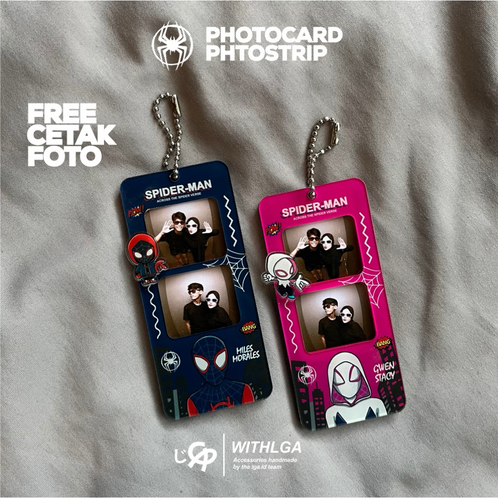 Jual LGA keychain miles & gwen - photocard photostrip edition ( free ...