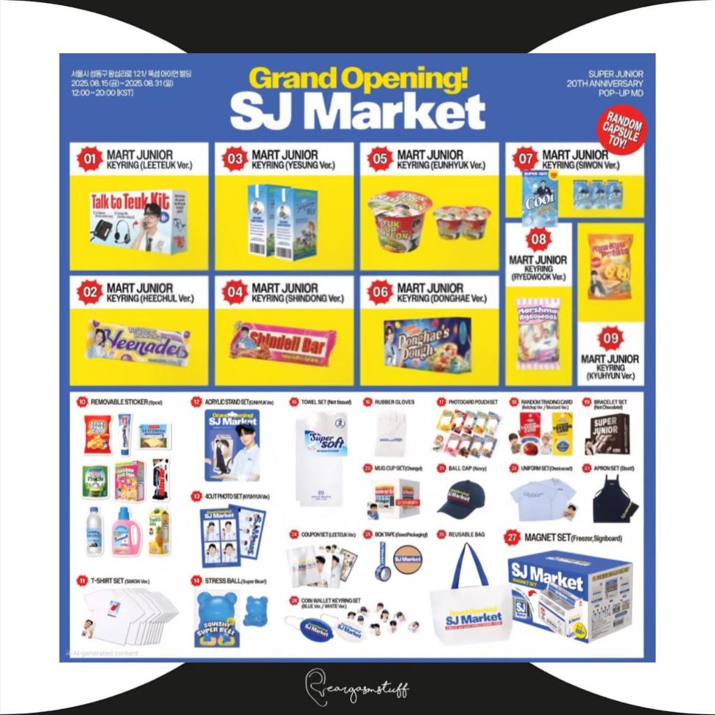 Jual SJ MARKET SUPER JUNIOR 20TH ANNIVERSARY POP UP GRAND OPENING SJ ...
