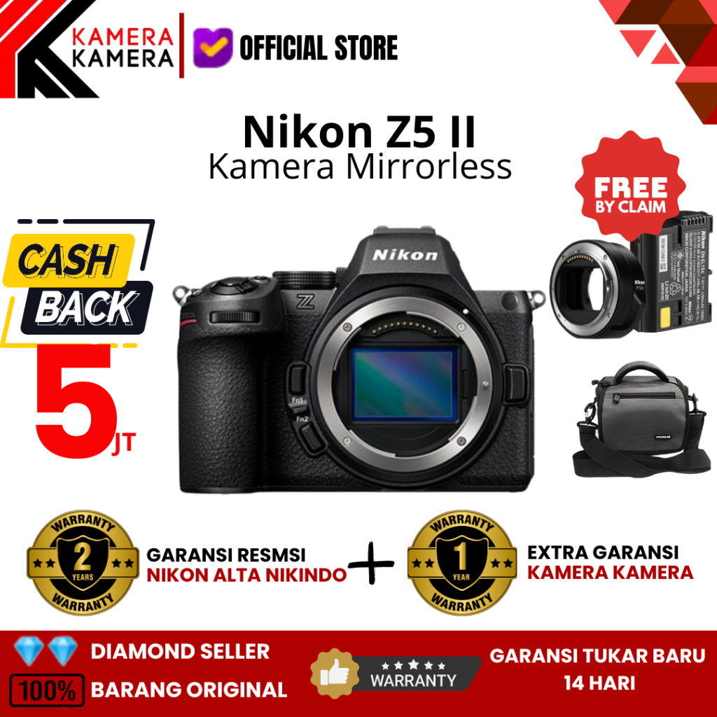 Jual Nikon Z5 II Body Only Mirrorless Camera Nikon Z5II Z5 Mark II ...