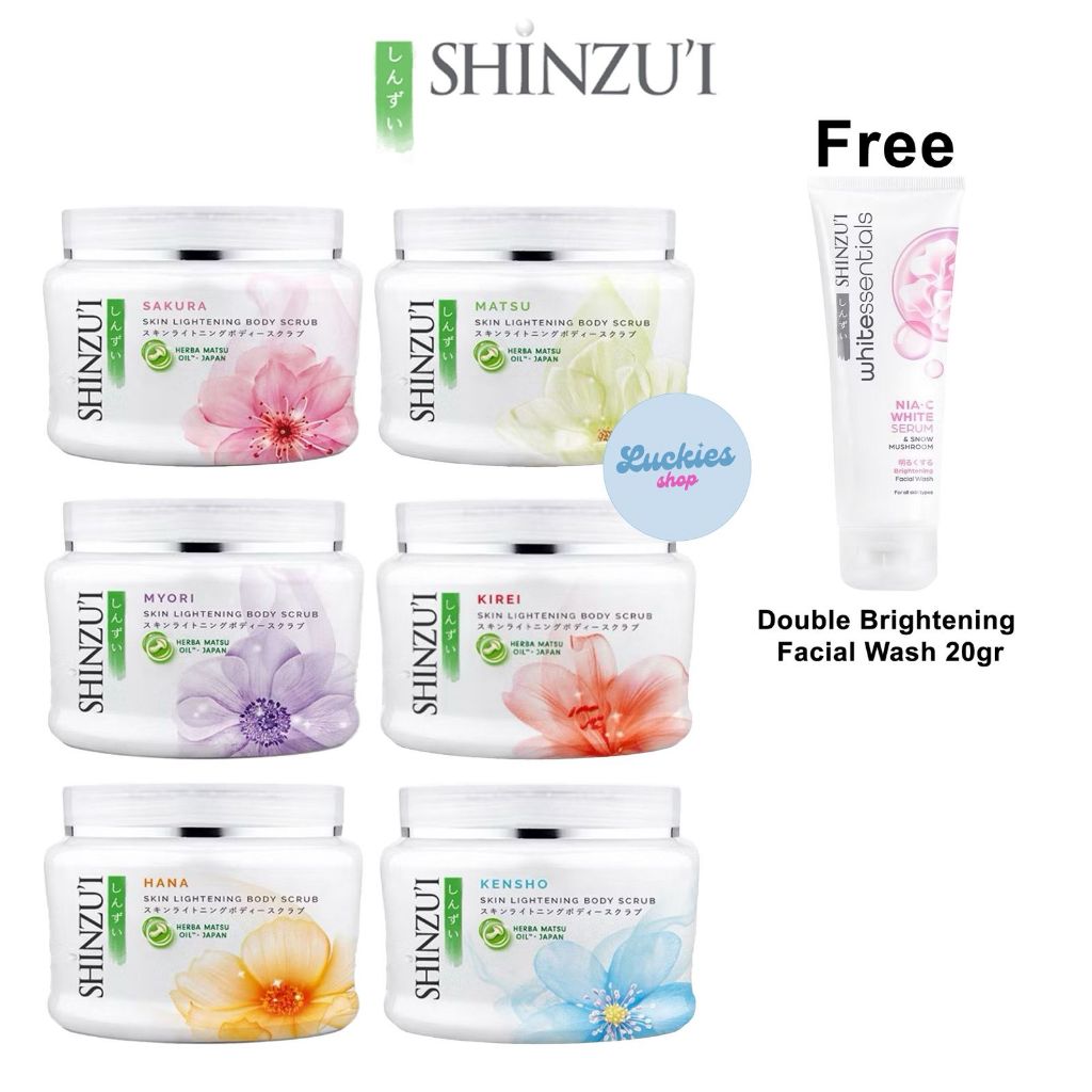 Jual [ Free Facial Wash 20ml ] Shinzui Skin Lightening Body Scrub Kirei ...