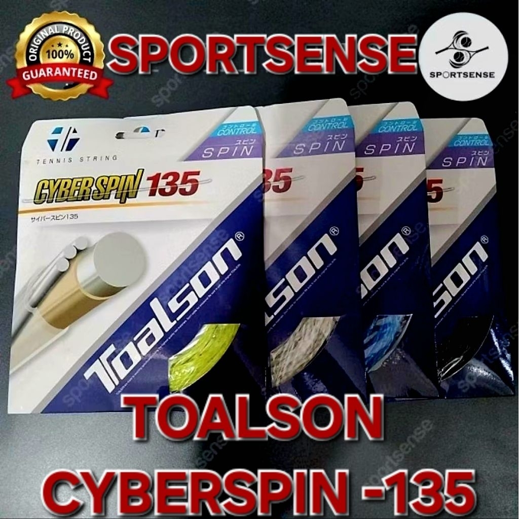 Jual Senar Tenis Tennis String Raket Toalson Cyber Spin Cyberspin 135 ...
