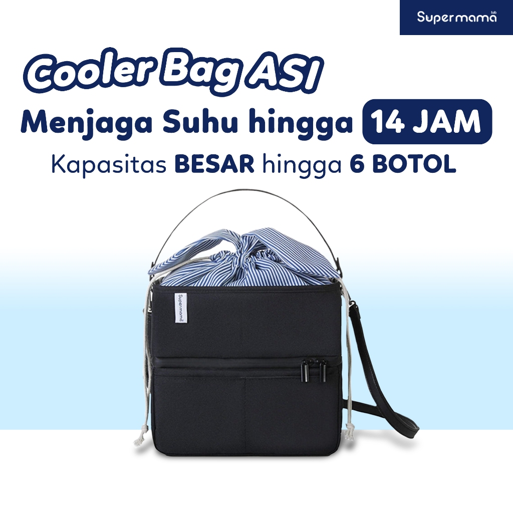 Jual Supermama Lab Cooler Bag | Tas Pendingin Botol Susu ASI, Susu ...