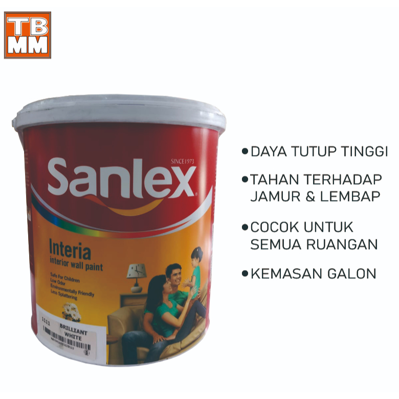 Jual SANLEX CAT TEMBOK KEMASAN GALON | Shopee Indonesia