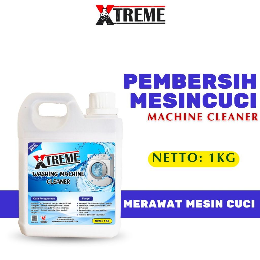 Jual XTREME Pembersih Mesin Cuci Semua Tipe Washing Machine Cleaner 1 ...