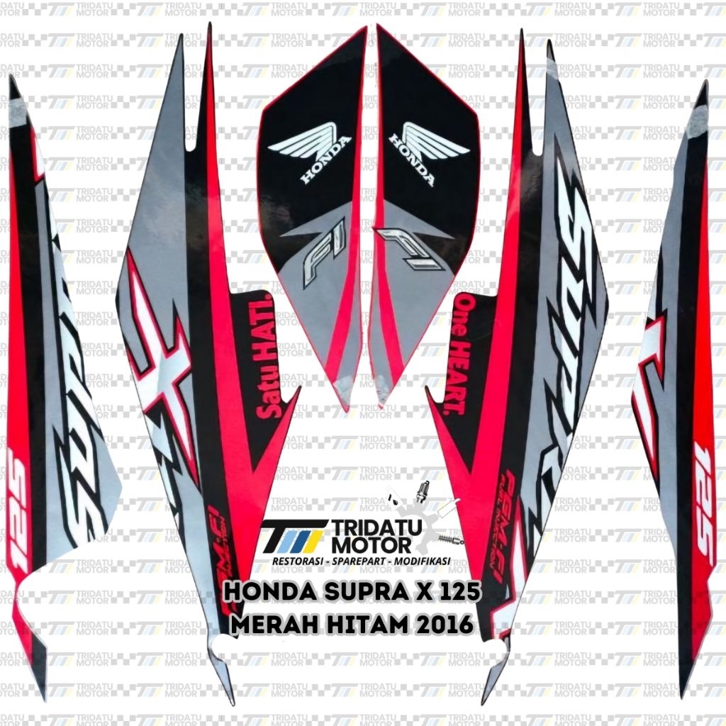 Jual STRIPING SUPRA X 125 2016 2017 2018 2019 FI FULL INJEKSI STANDAR ...