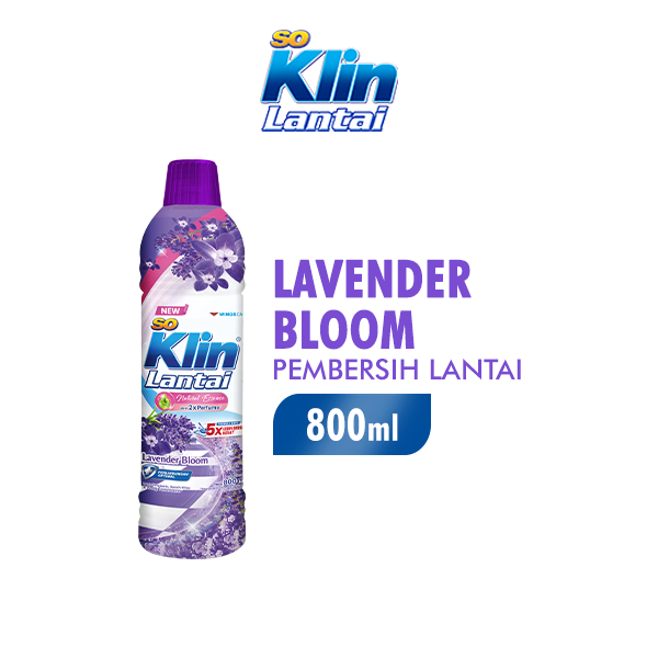 Jual Soklin Pembersih Lantai Ungu Lavender Bloom Botol 800 ml | Shopee ...