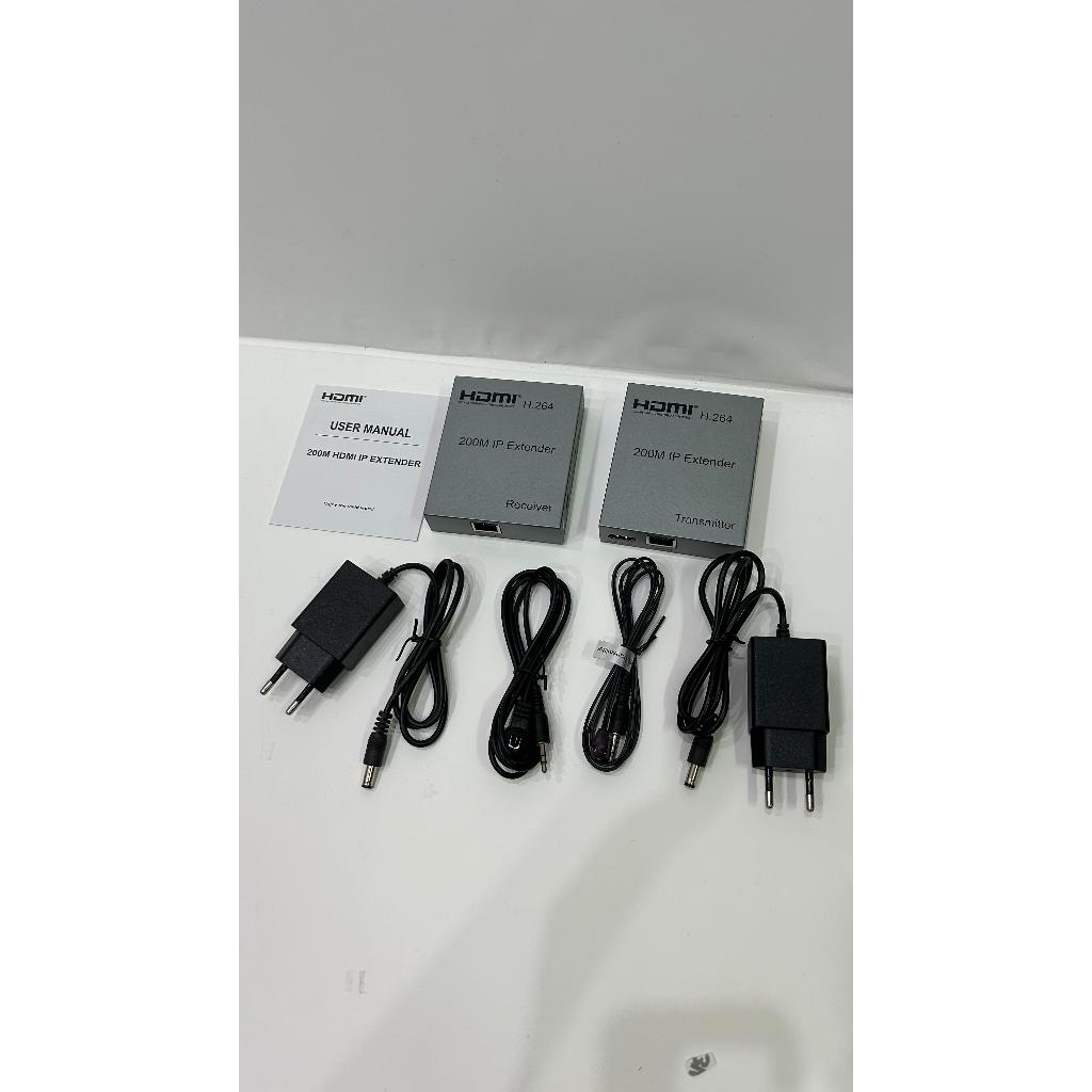 Jual Hdmi Extender rj45 200Meter / HDMI EXTENDER RJ45 LAN 200 Meter ...
