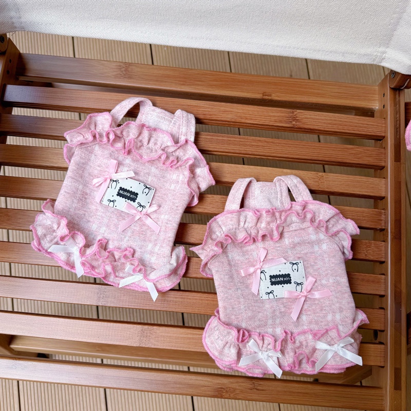 Jual Pink Ruffle Dress / Pakaian Baju Anjing Kucing Model Lipatan Pink ...