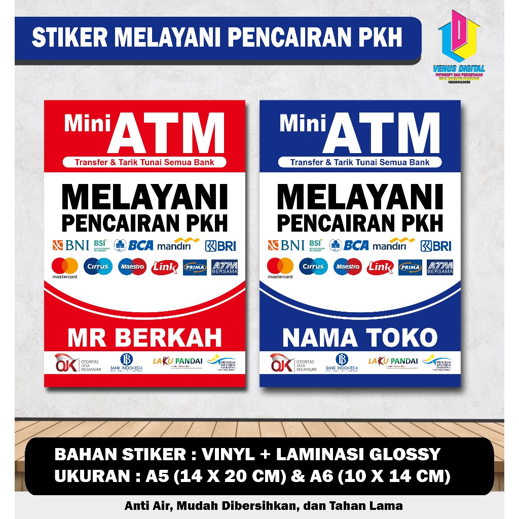 Jual STIKER MELAYANI PENCAIRAN PKH | Shopee Indonesia