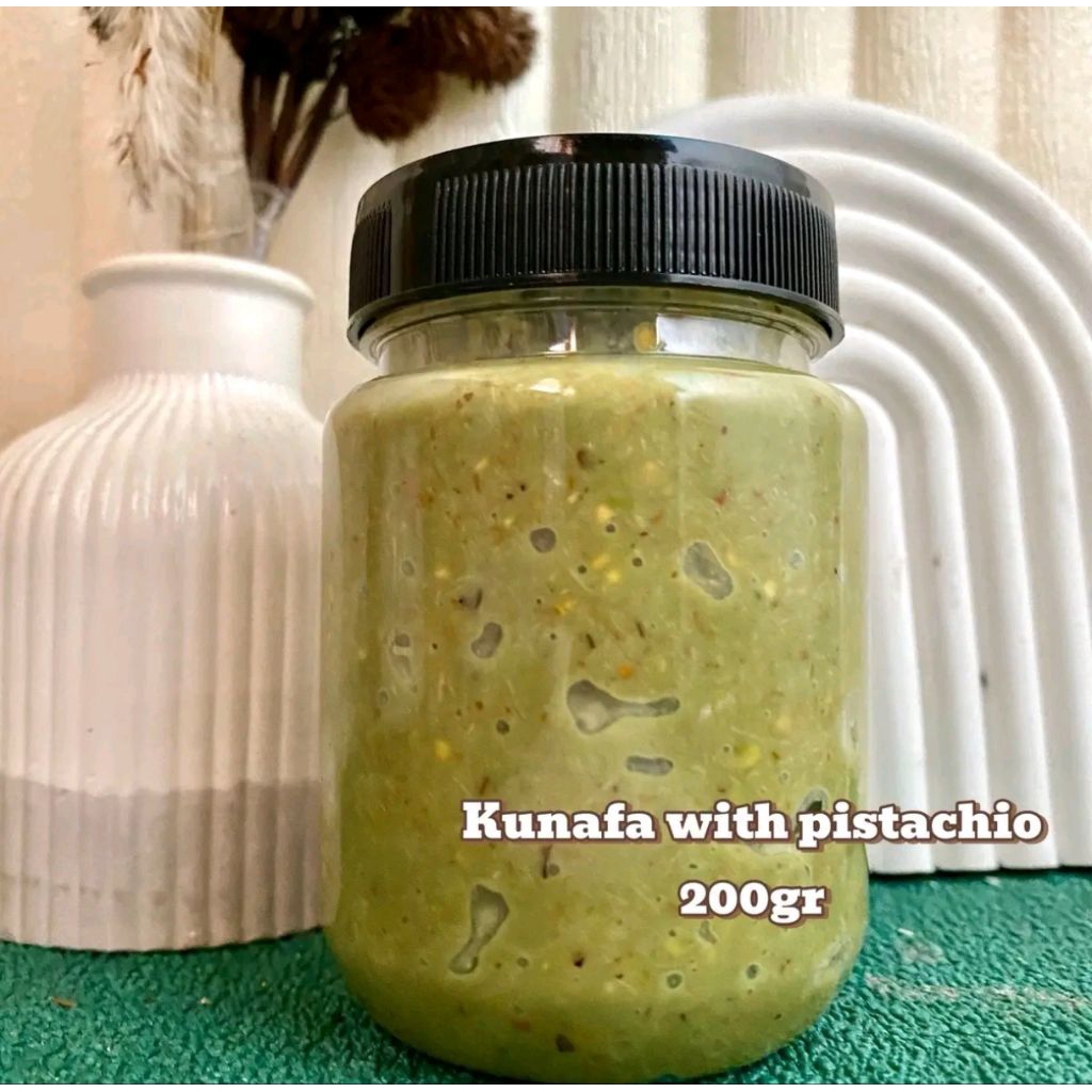 Jual selai kunafa pistachio 200gr olesan roti selai spread pistachio ...