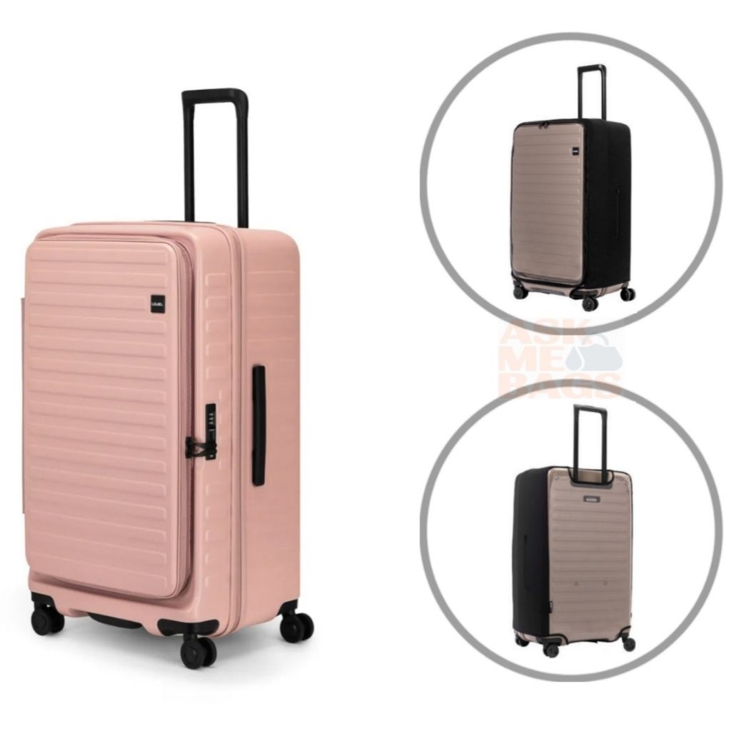 Jual Bundling Lojel Cubo Fit Koper Hardcase Large Rose Pink + Cover ...