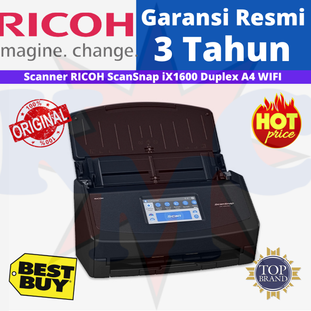 Jual Scanner Ricoh ScanSnap IX1600 IX 1600 - Pengganti IX1500 | Shopee ...